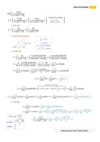 CÁLCULO INTEGRAL | PDF
