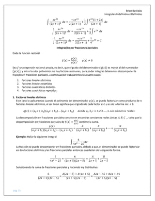 Integrales indefinidas y definidas | PDF
