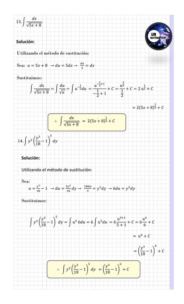 Integrales solucionario | PDF | Physics | Science