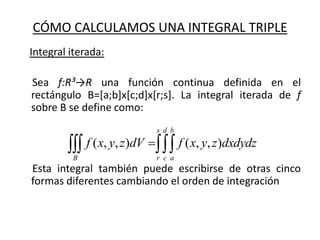 Integrales triples | PDF