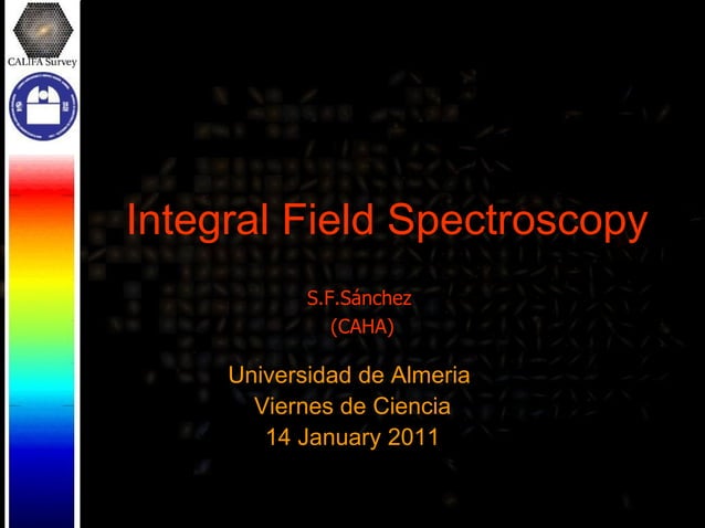 Integral field spectroscopy | PPS