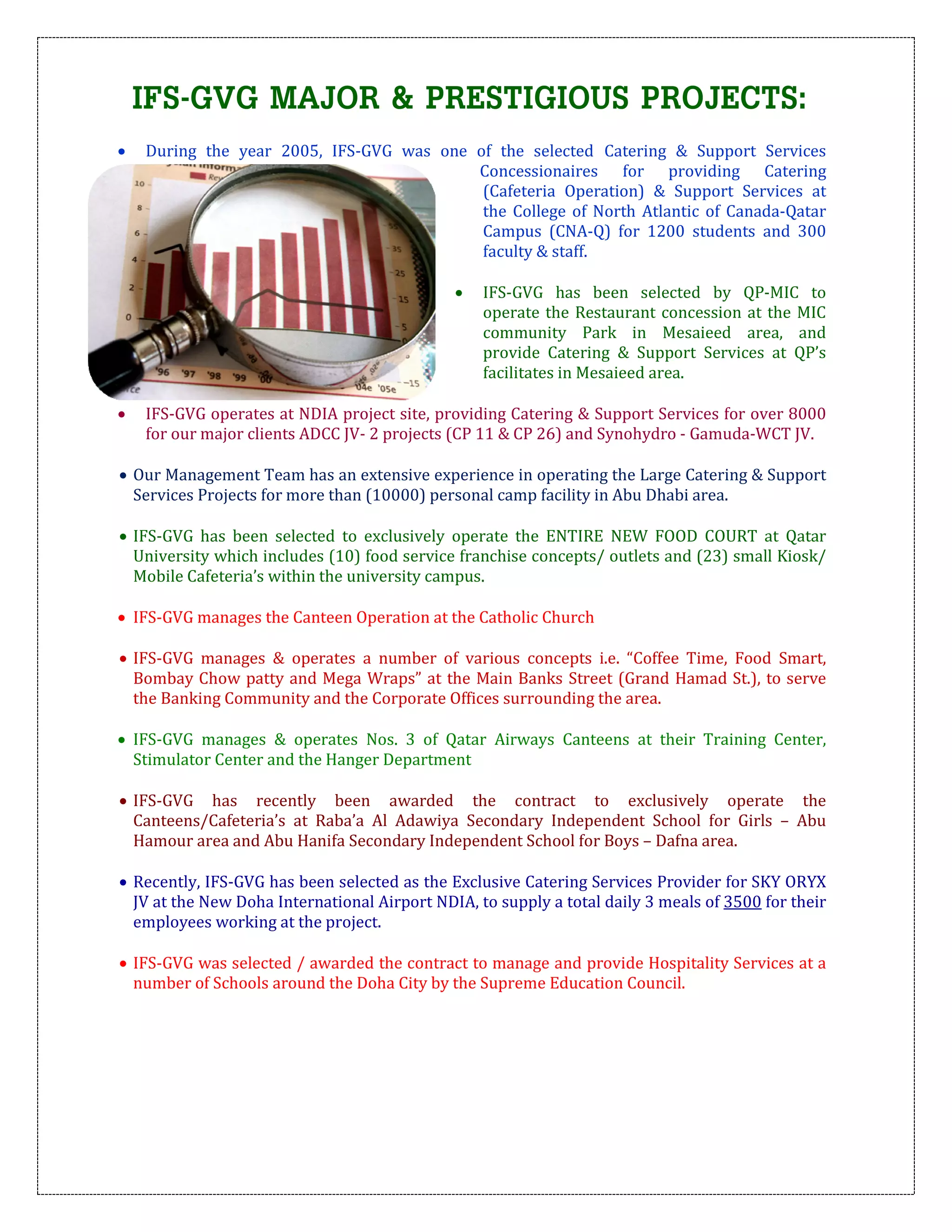 Integral Food Services W.L.L Company Profile | PDF