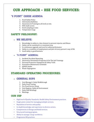 Integral Food Services W.L.L Company Profile | PDF