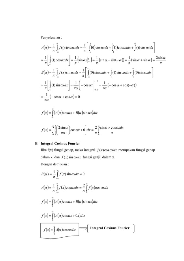 Integral fourier | PDF