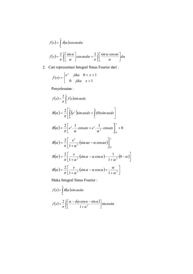 Integral fourier | PDF