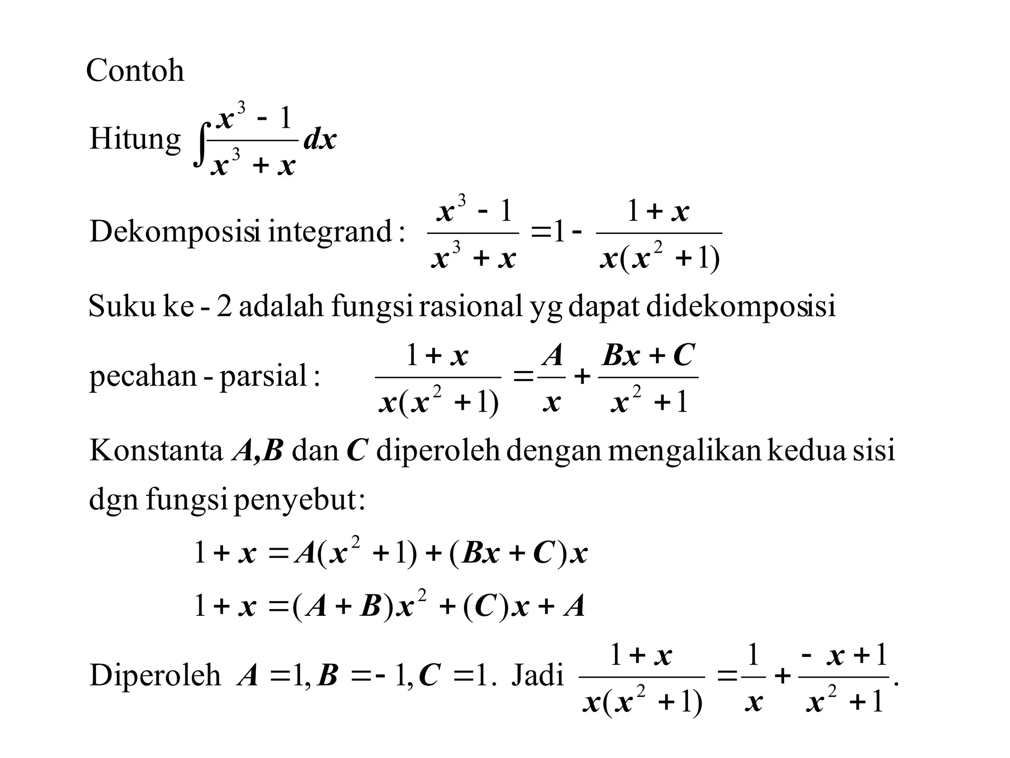 Integral Fungsi Rasional,,,,,,,,,,,,.ppt