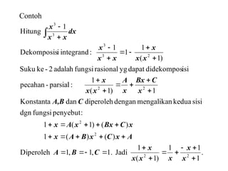 Integral Fungsi Rasional,,,,,,,,,,,,.ppt
