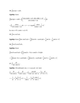 Integrali i pacaktuar - Driton Bilalli. | PDF