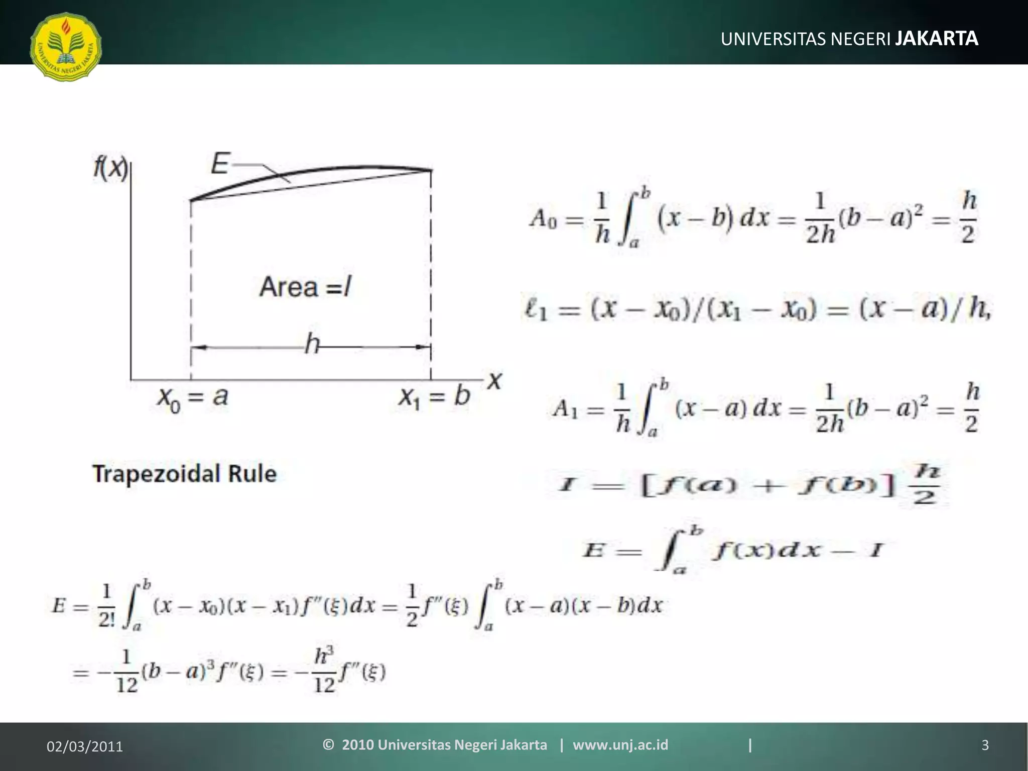 Komutasi Fisika 09 (Integral Numerik) | PPTX