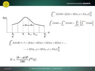 Komutasi Fisika 09 (Integral Numerik) | PPTX