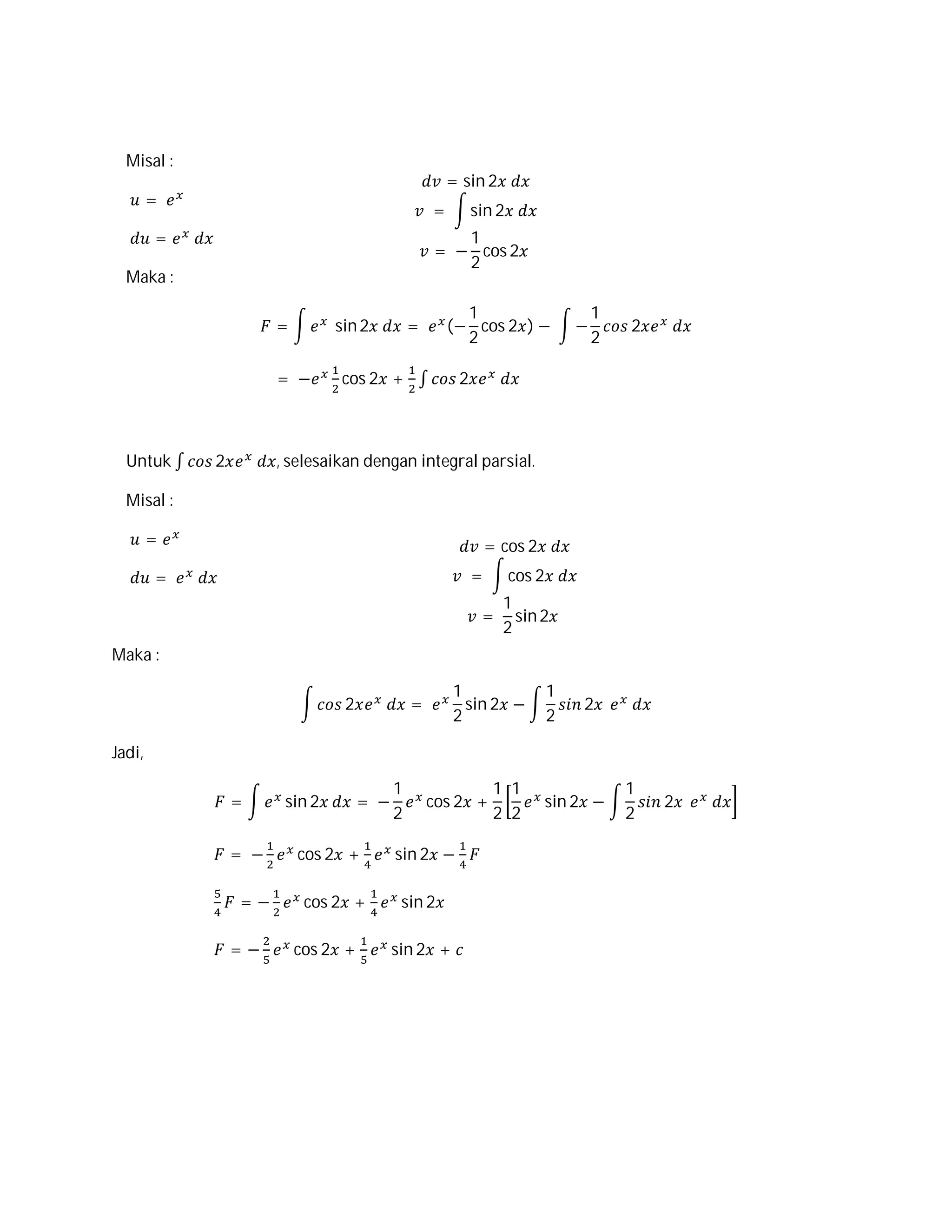 Integral parsial | PDF