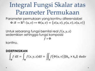Integral permukaan | PPTX