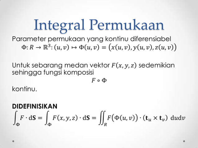 Integral permukaan | PPTX