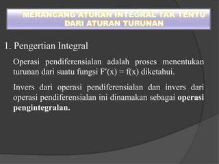 Integral SMA Kelas XII IPA | PPTX