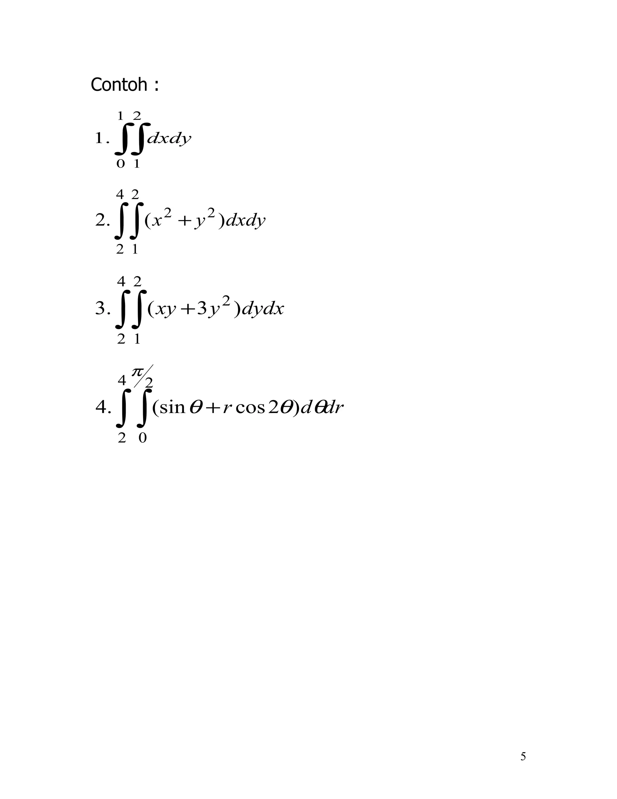 Integral rangkap | PDF