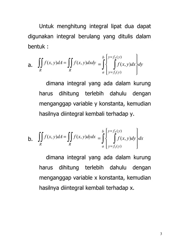 Integral rangkap | PDF