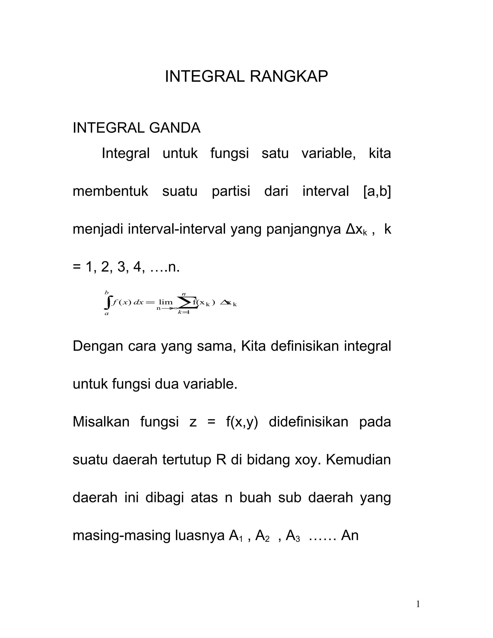 Integral rangkap | DOC