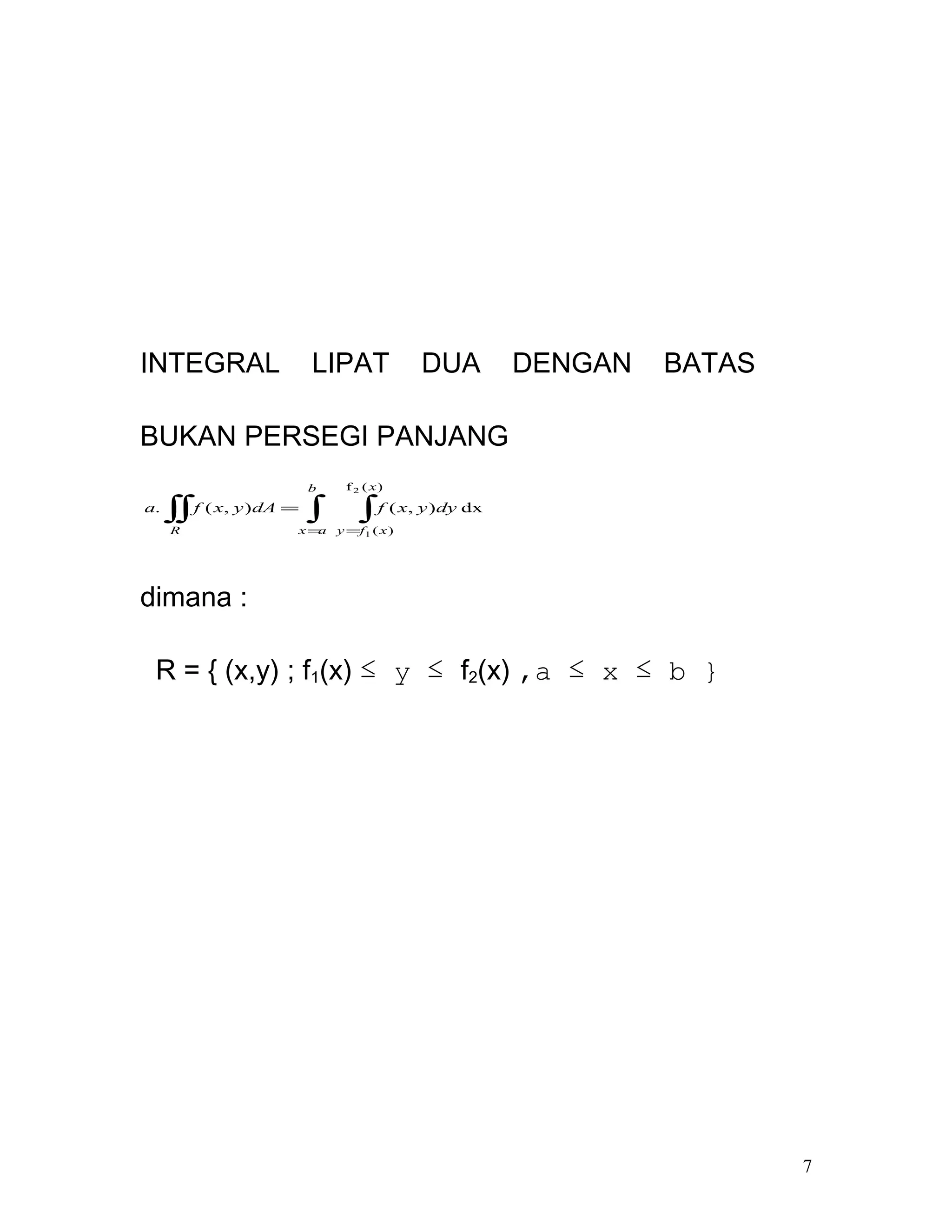 Integral rangkap | DOC