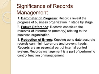 Integral records management improvement program | PPTX