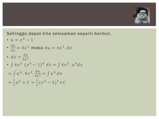 Integral Substitusi | PPTX