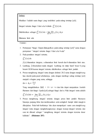 Integral tentu | DOCX