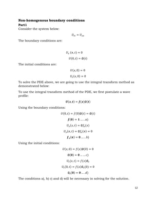 INTEGRAL TRANSFORM SOLUTION OF THE WAVE EQUATION TO SOLVE FOR HOMOGENOUS AND NON HOMOGENOUS ...