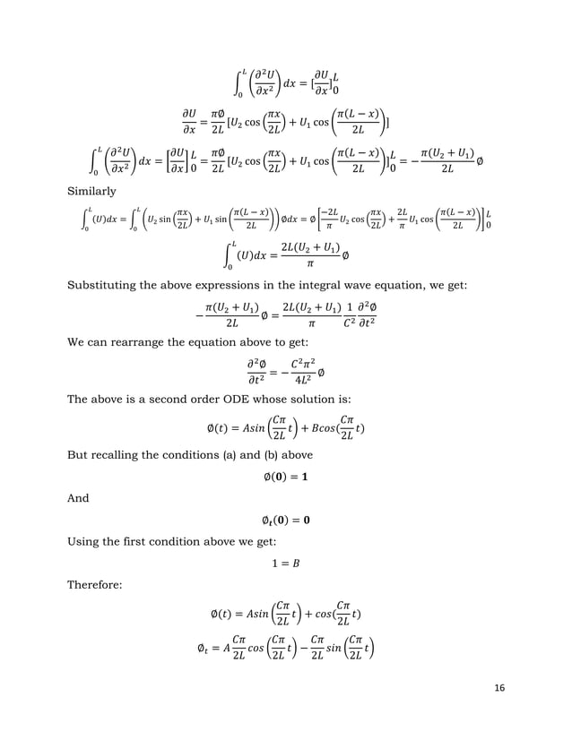 INTEGRAL TRANSFORM SOLUTION OF THE WAVE EQUATION TO SOLVE FOR HOMOGENOUS AND NON HOMOGENOUS ...