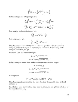 INTEGRAL TRANSFORM SOLUTION OF THE WAVE EQUATION TO SOLVE FOR HOMOGENOUS AND NON HOMOGENOUS ...
