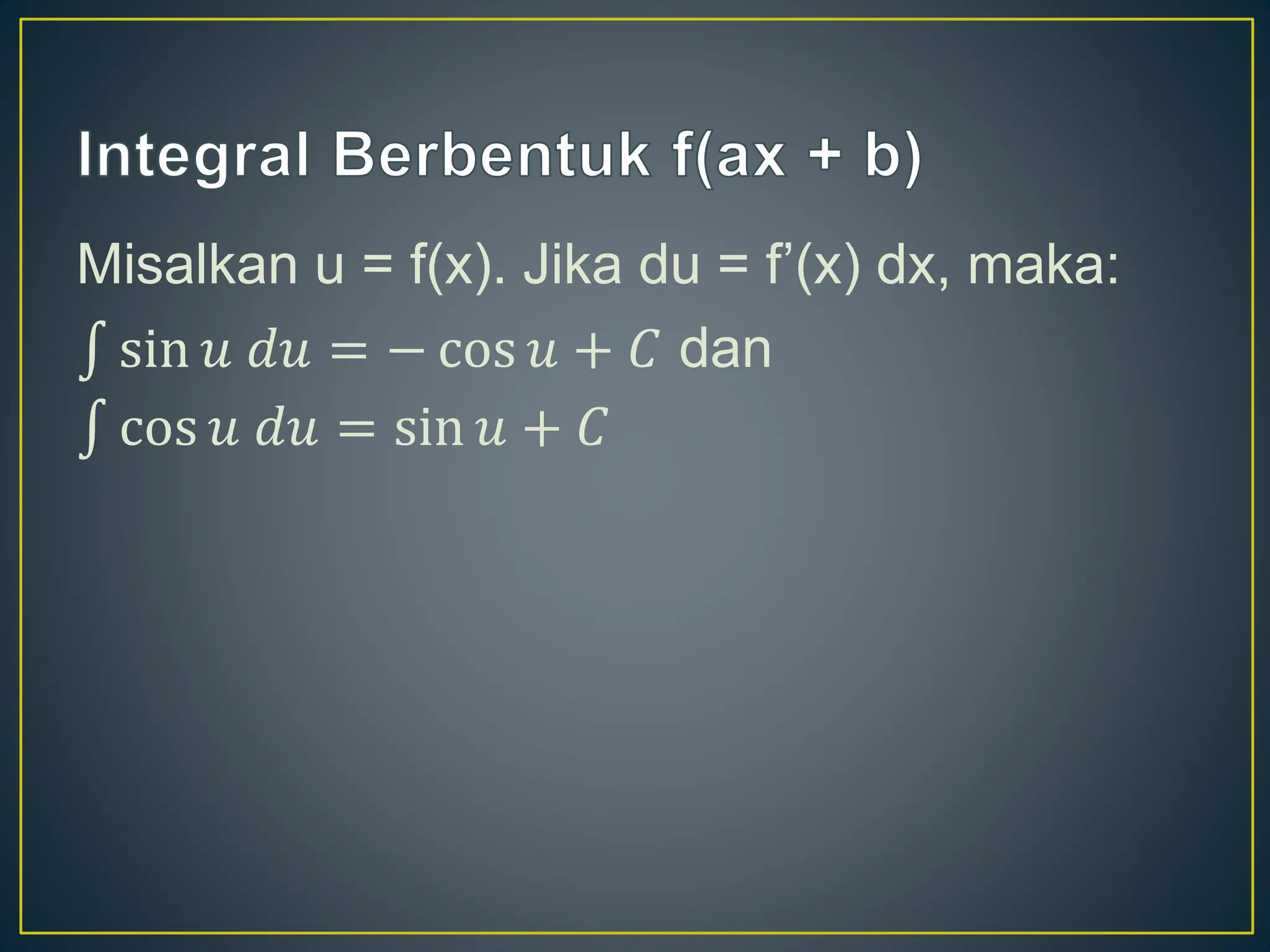 MATERI INTEGRAL TRIGONOMETRI 2_PM_12 IPA. | PPT