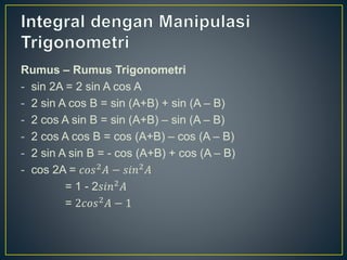 MATERI INTEGRAL TRIGONOMETRI 2_PM_12 IPA. | PPTX