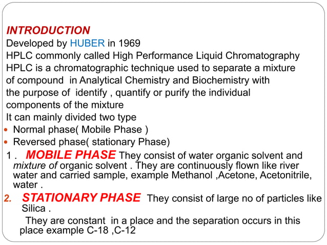 HPLC | PPT