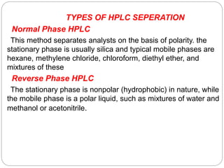 HPLC | PPTX | Chemistry | Science