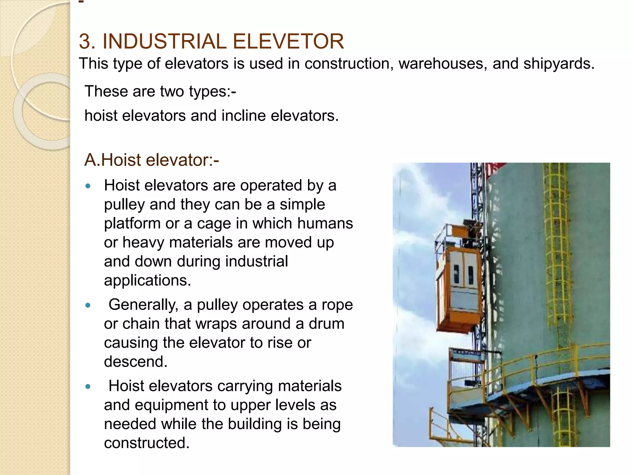 LIFT/ELEVATOR | PPTX | Technology & Computing