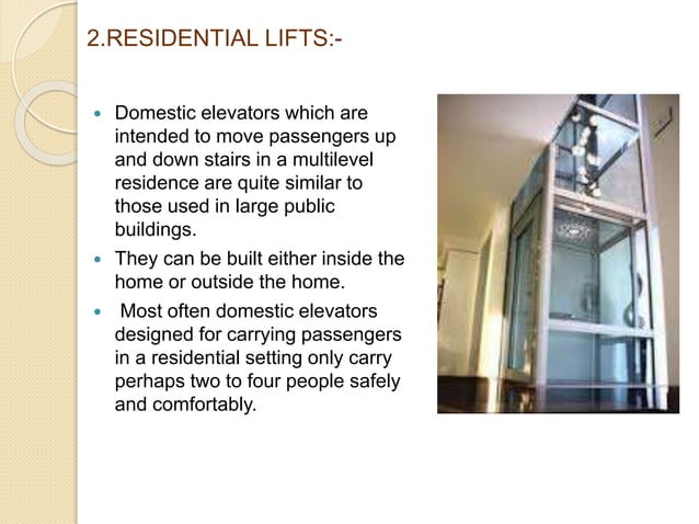 LIFT/ELEVATOR | PPTX | Technology & Computing