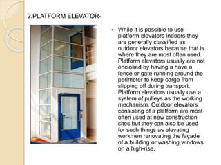 LIFT/ELEVATOR | PPTX