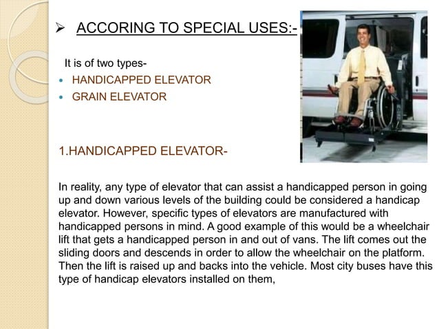 LIFT/ELEVATOR | PPTX | Technology & Computing