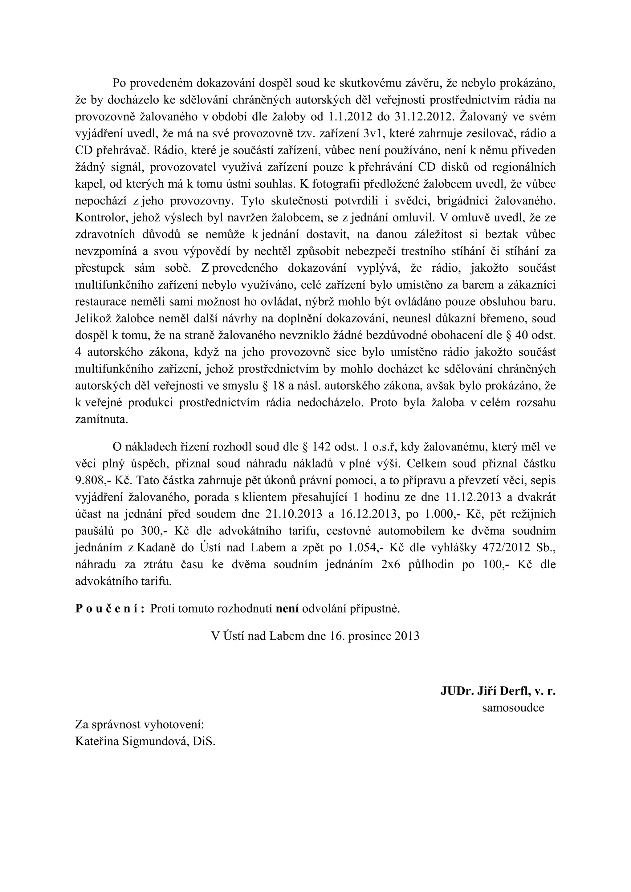 Integram rozsudek ks | PDF