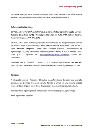 Integrando lavoura – pecuária – silvicultura e agroflorestas | PDF