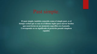 Past simple | PPTX