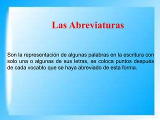 Las Abreviaturas | PPTX