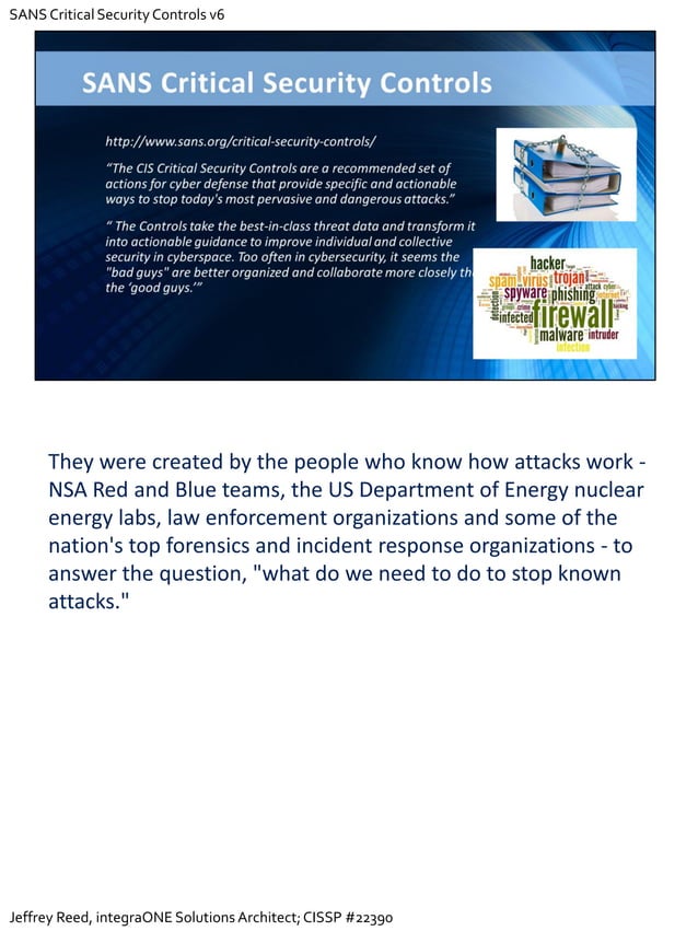 Security Framework from SANS | PDF