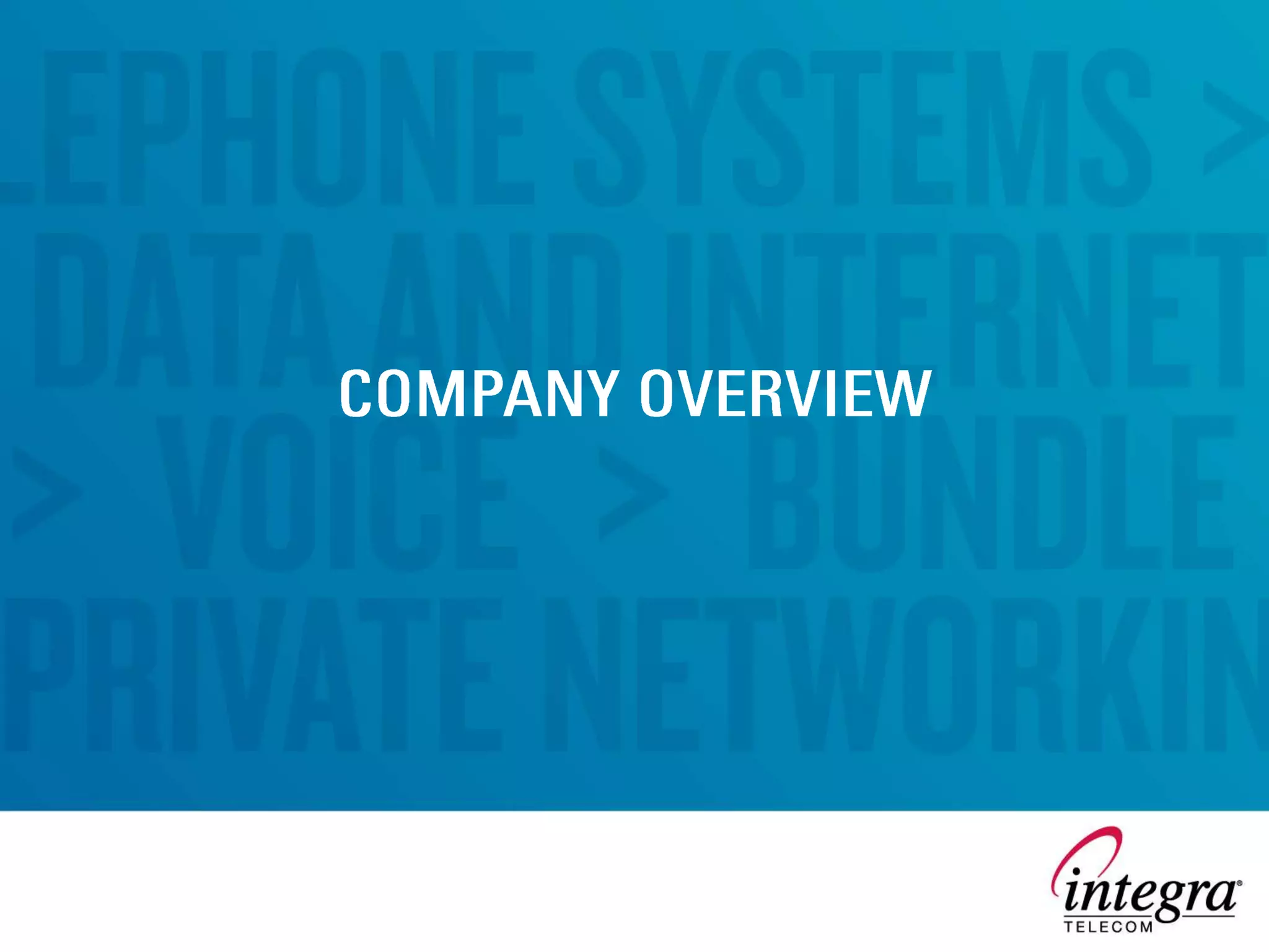 Integra Overview Presentation Feb10 | PPTX