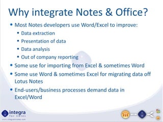 Analyze and export Lotus Notes data to Excel and Word | PPS