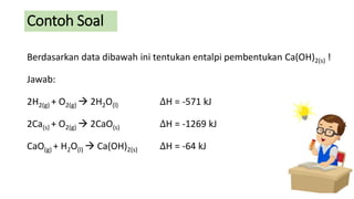 Entalpi Pembentukan Standar | PPTX