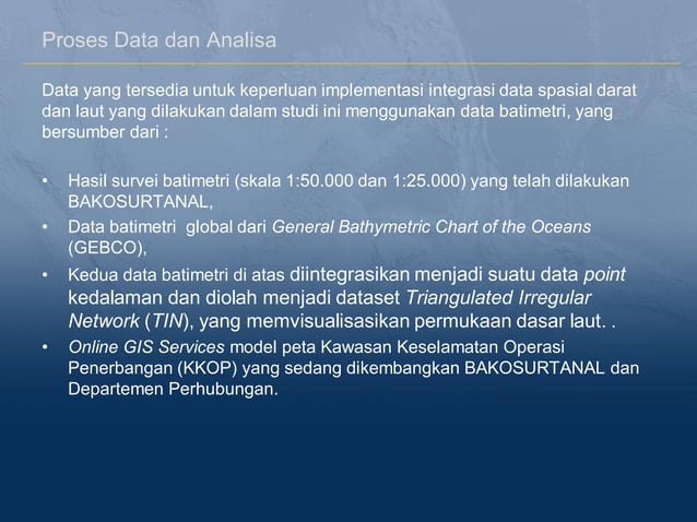 Integrasi data geospasial darat dan laut | PDF