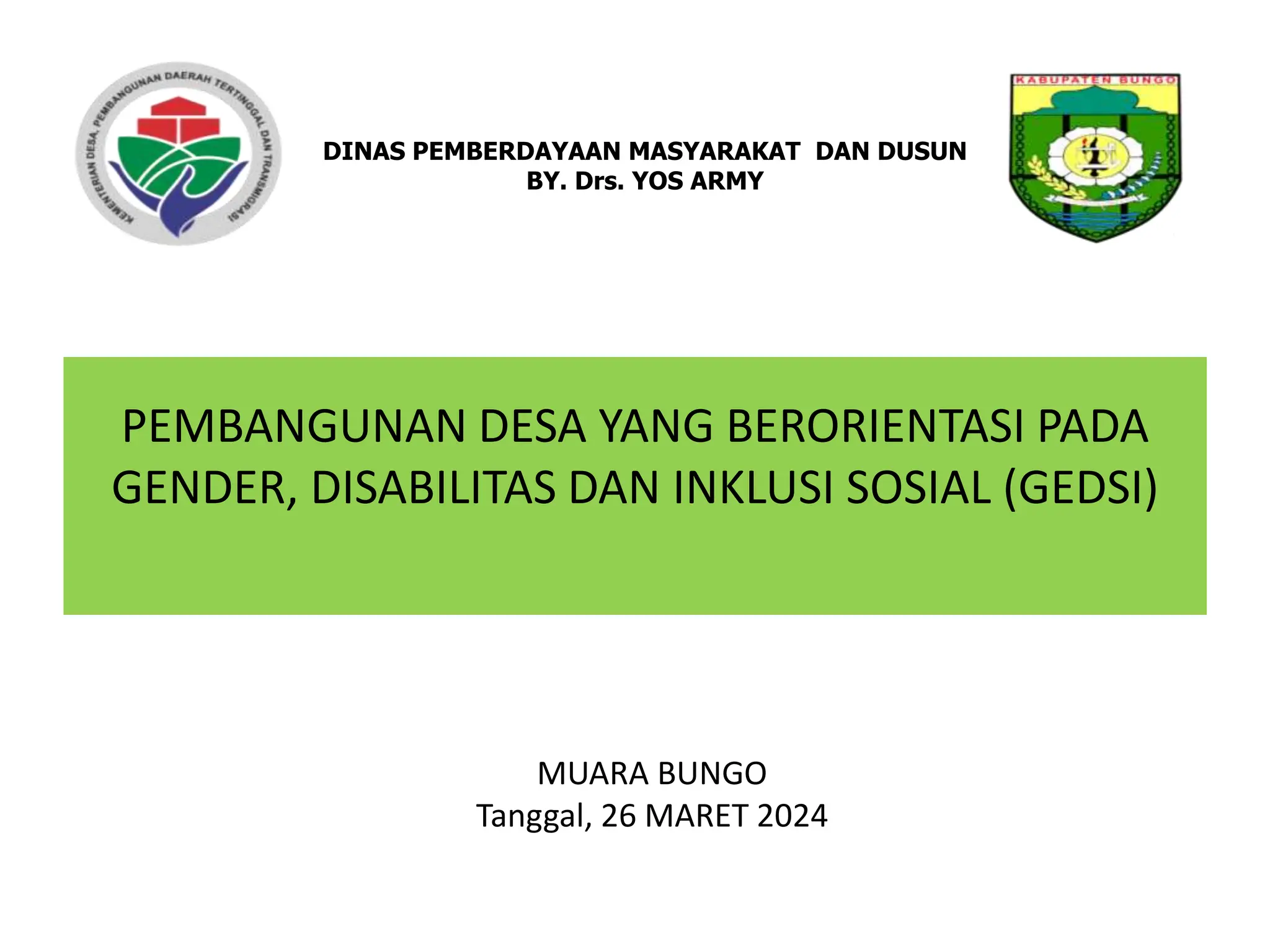 integrasi Gedsi dalam perancanaan pembangunan desa.pptx
