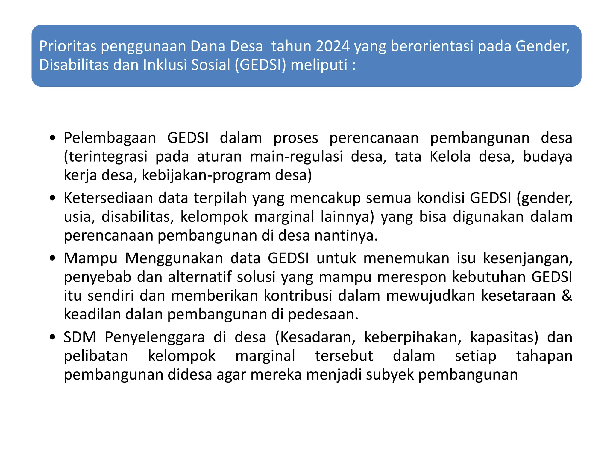 integrasi Gedsi dalam perancanaan pembangunan desa.pptx