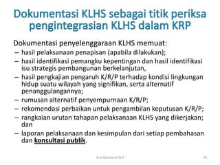 Integrasi klhs & pelibatan masyarakat | PPT
