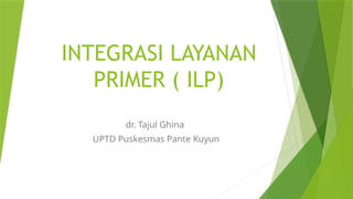 INTEGRASI LAYANAN PRIMER posyandu adalah | PPT