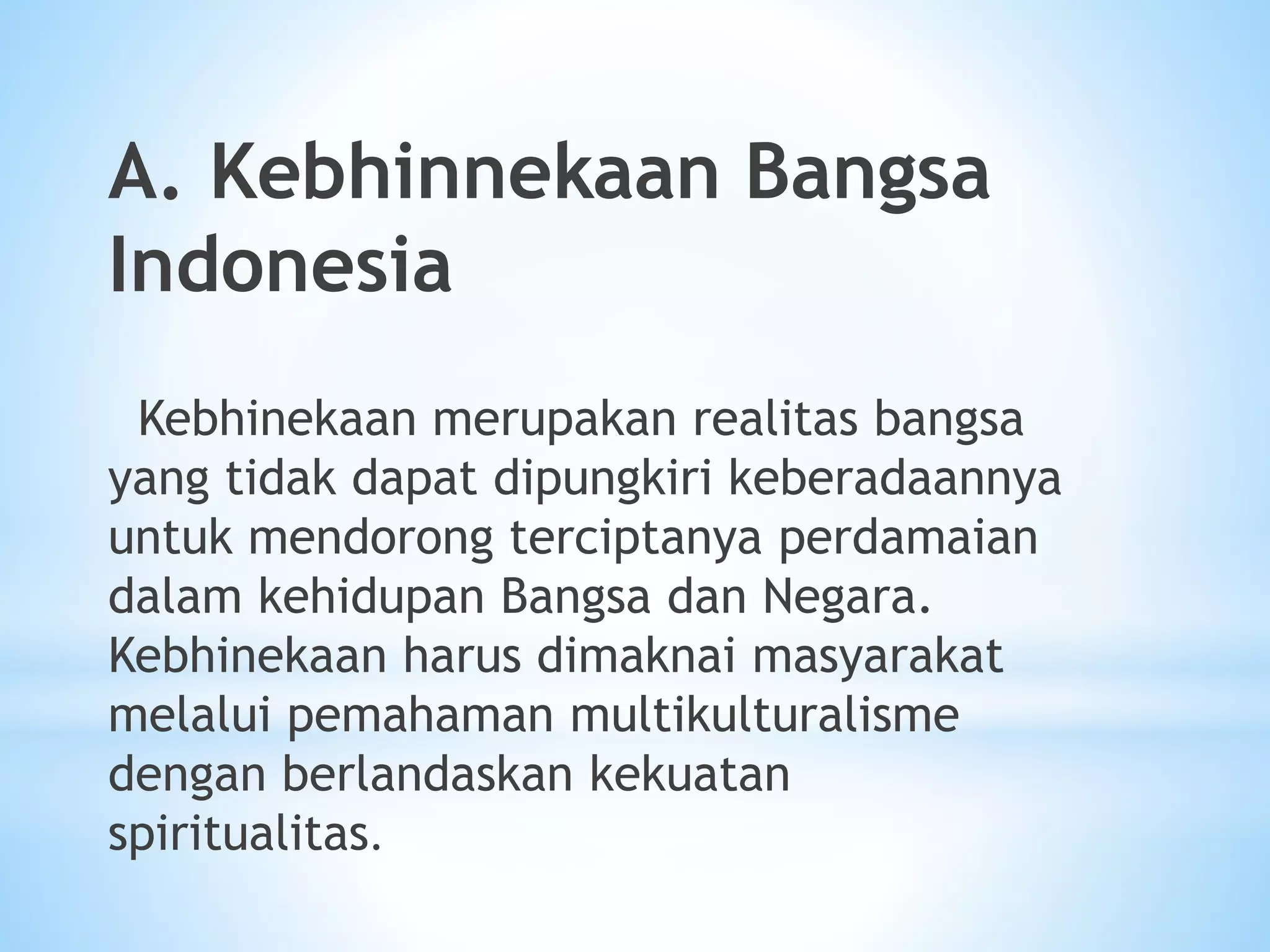 Integrasi nasional bhineka tunggal ika | PPTX